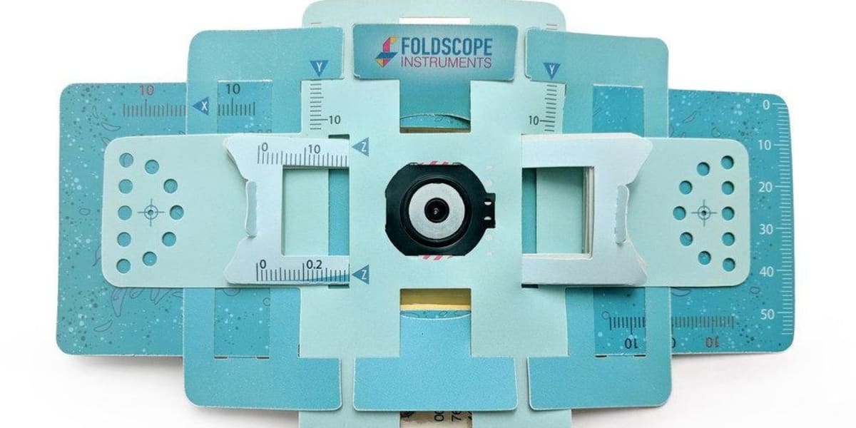 Microscopio de papel Foldscope | Red Bull Technology