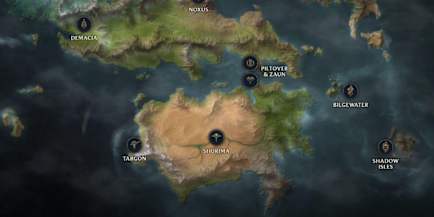 LoL: Ecco Runeterra e la sua mappa interattiva