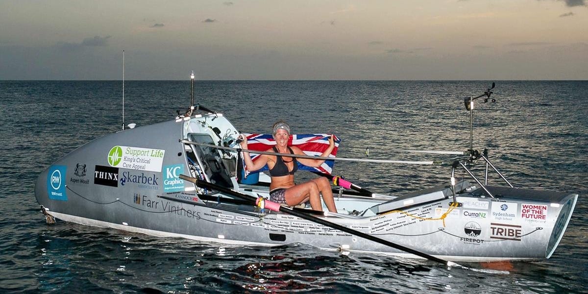 inside ocean rowing boat