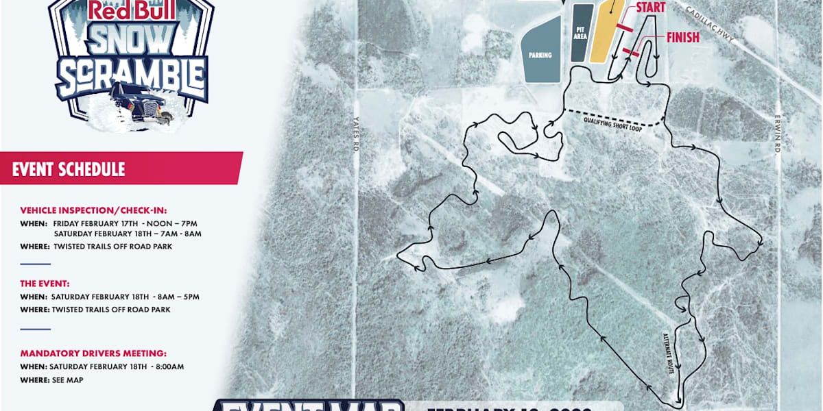 Snow Scramble Event Schedule and Site Map