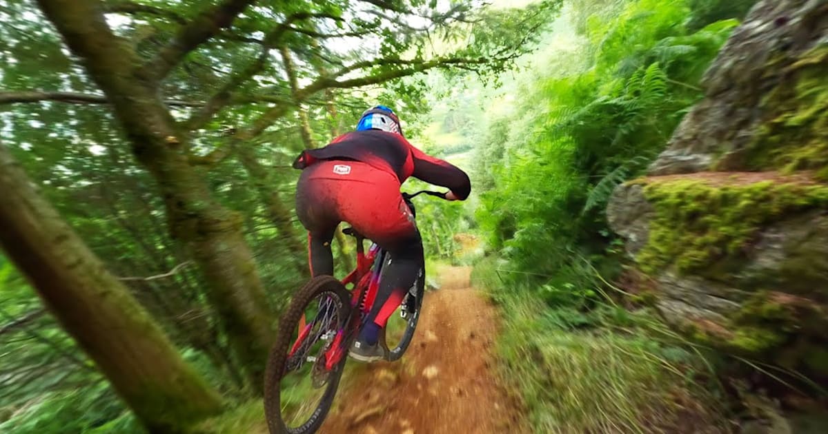 Red Bull Hardline 2023: The first full drone shot