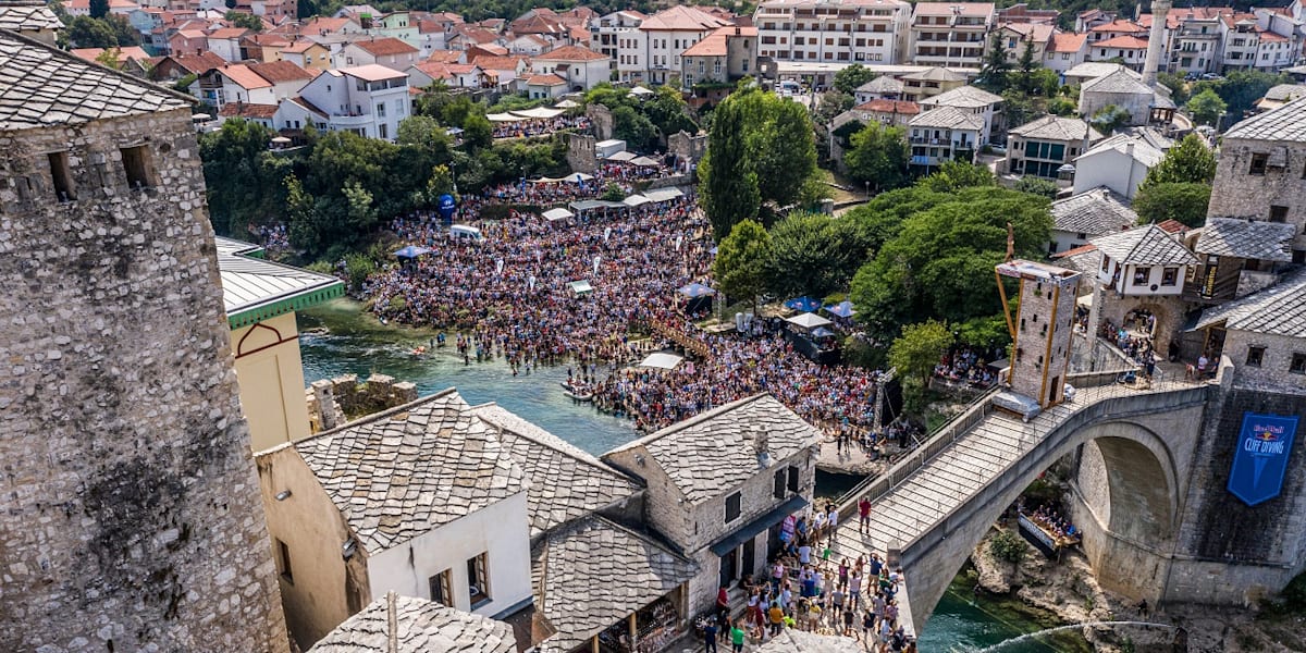 Koncept Red Bull Cliff Diving natjecanja u Mostaru