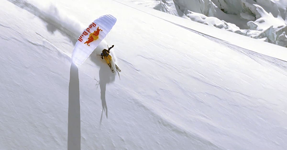 Miles Dasher speedride y caída libre en la montaña