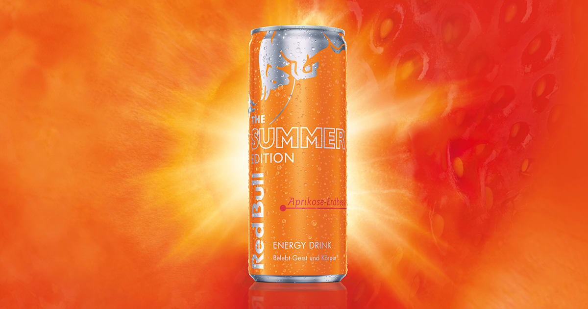 Red Bull Summer Edition: Aprikose und Erdbeere