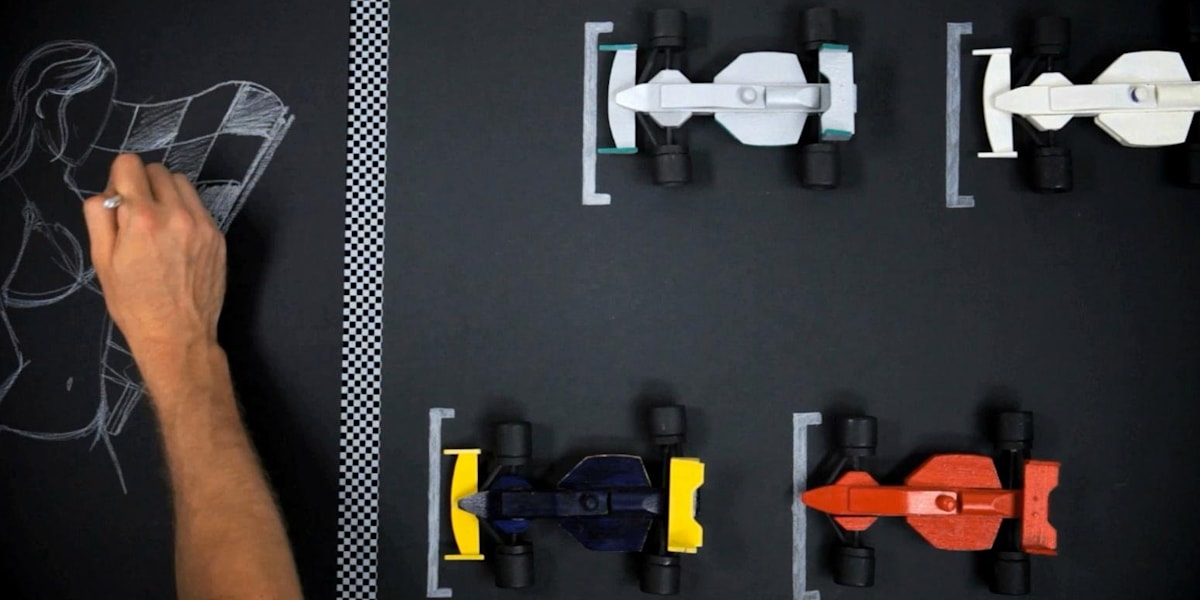 Satirical animation on the F1 Hungarian grand prix