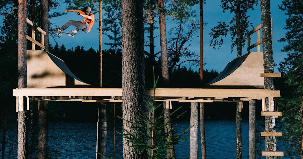 Roope Tonteri: Skate ramp in the trees | Red Bull