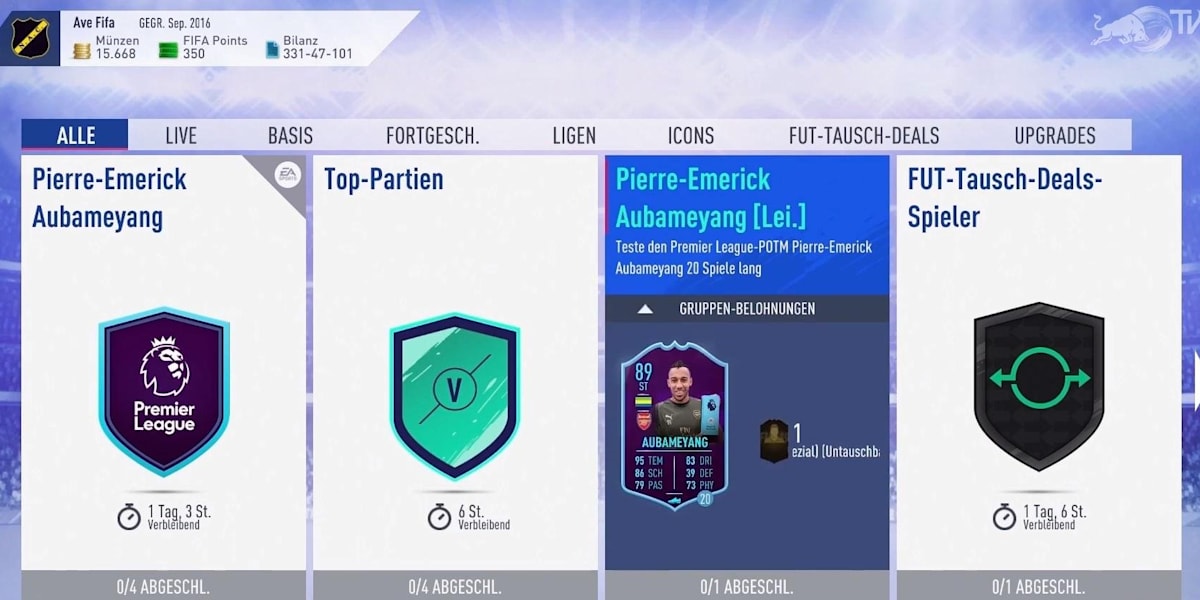 FIFA 19 Ultimate Team: Squad Building Challenges Tipps