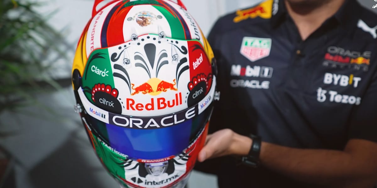 Checo's Home Race Helmet