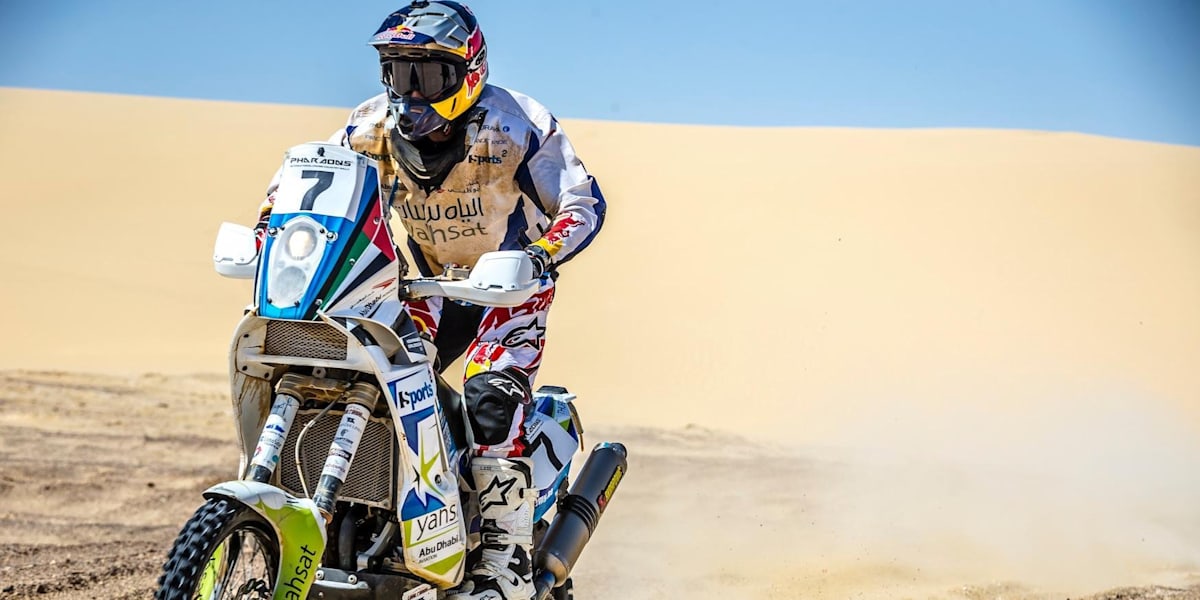 The First Emirati to win Leg 2 of the Pharaons Rally