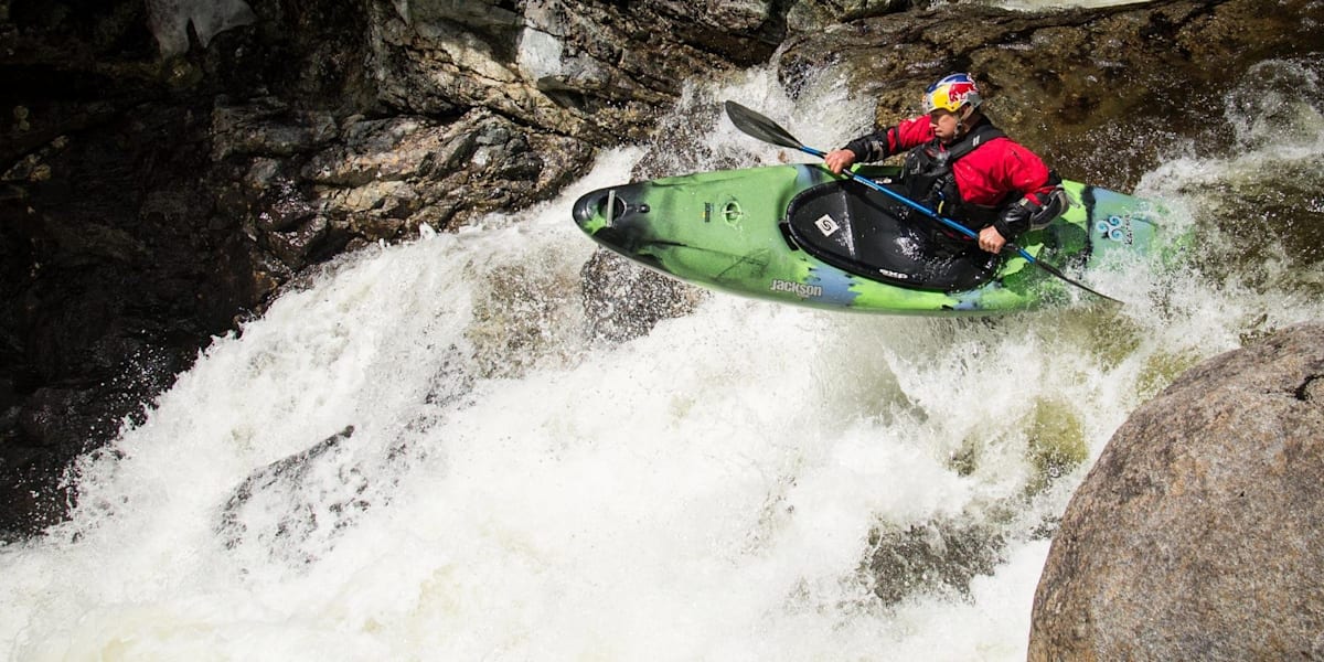 Steve Fisher Kayaks Hanging Spears Falls in New York