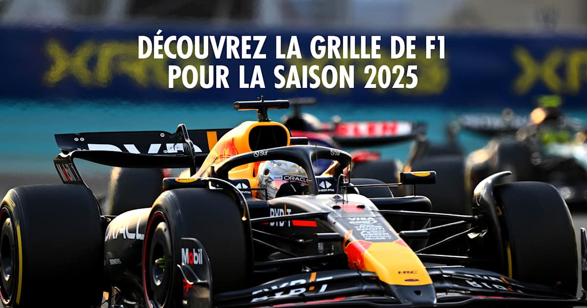 F1 2025: découvrez la grille complète des pilotes et écuries