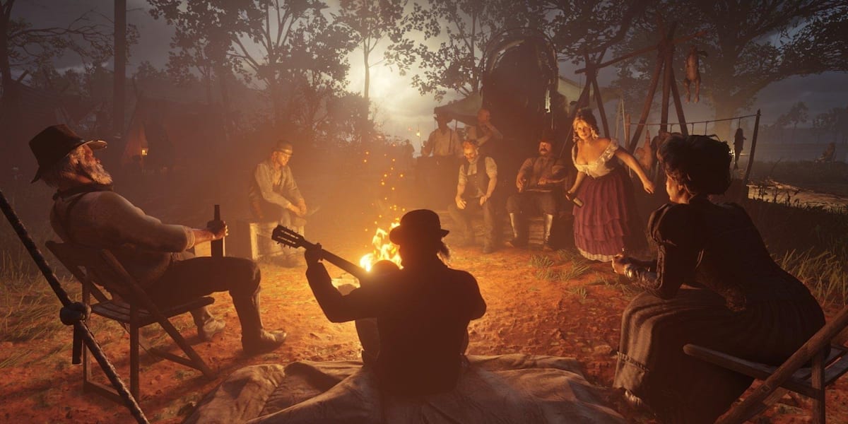 Le camp dans Red Dead Redemption 2 de Rockstar Games