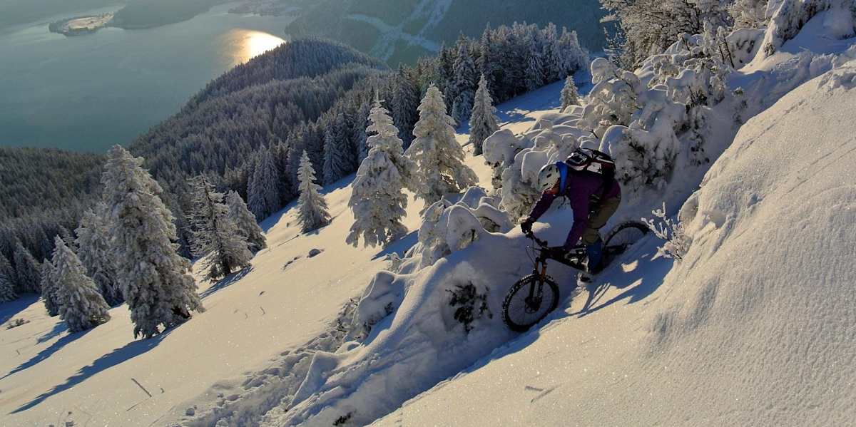 Portfolio : Du VTT sur la neige