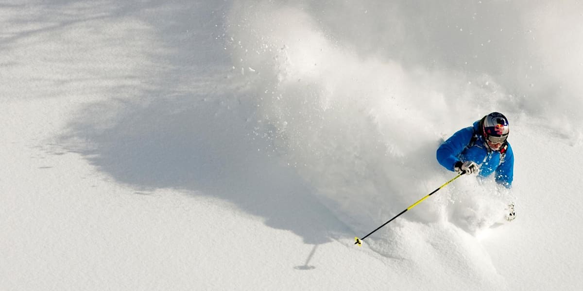 Alpine skier Aksel Lund Svindal goes freeskiing