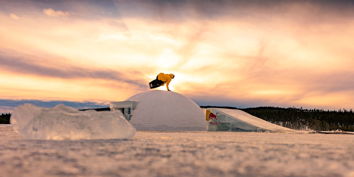 Frozen Lake Wake: Wakeboarding on ice in Sweden