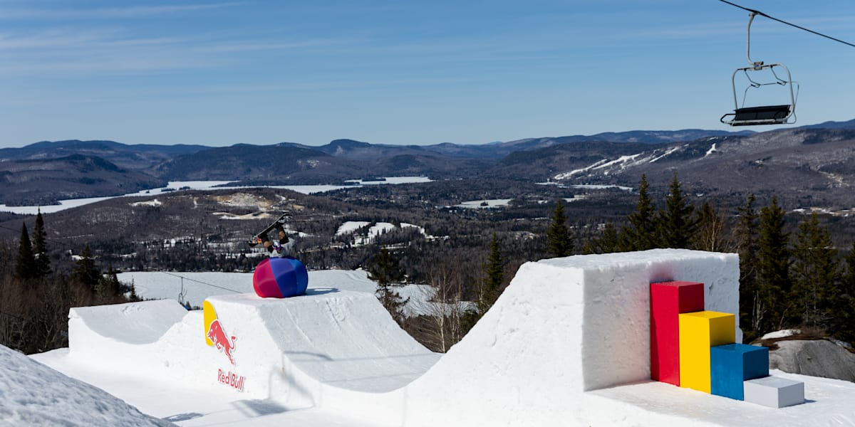 Seb Toots conquering an epic winter obstacle course
