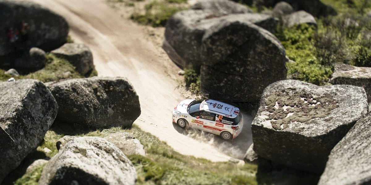 Tilt-shift rally photos from the WRC
