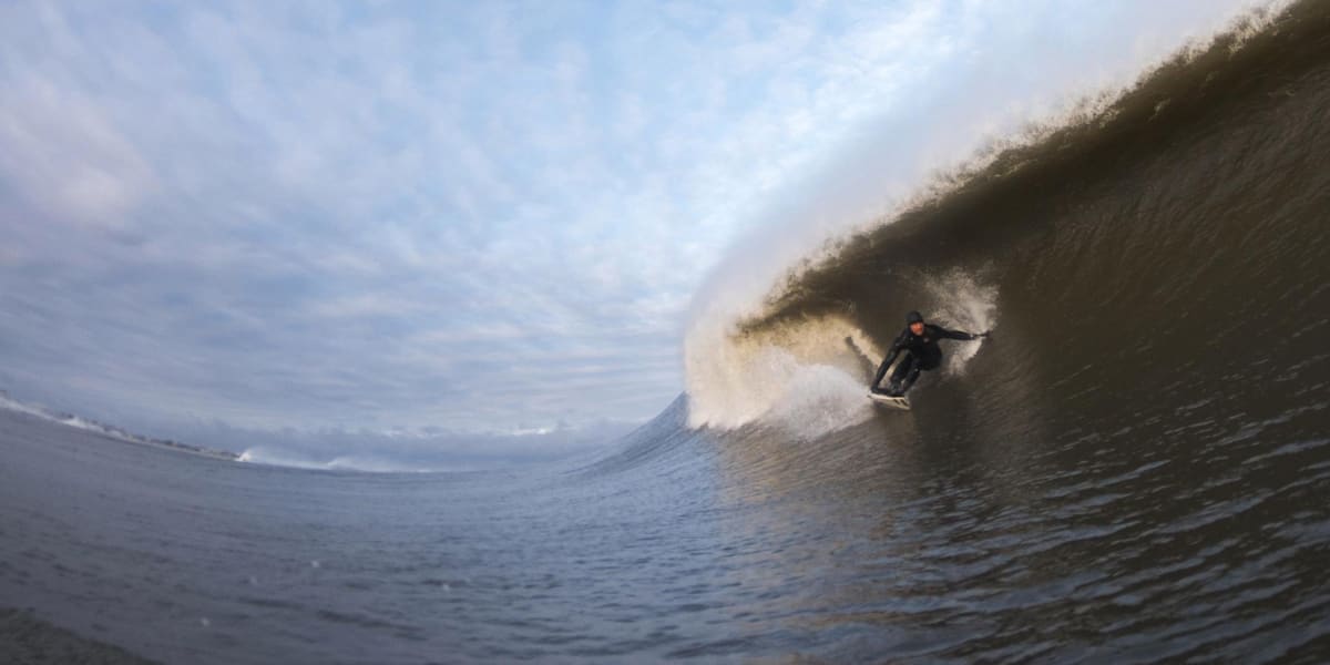 East Coast USA surf: Winter storm Stella *video*