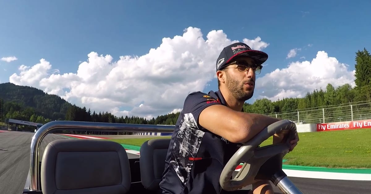 Join Daniel Ricciardo on a hot lap of the Red Bull Ring
