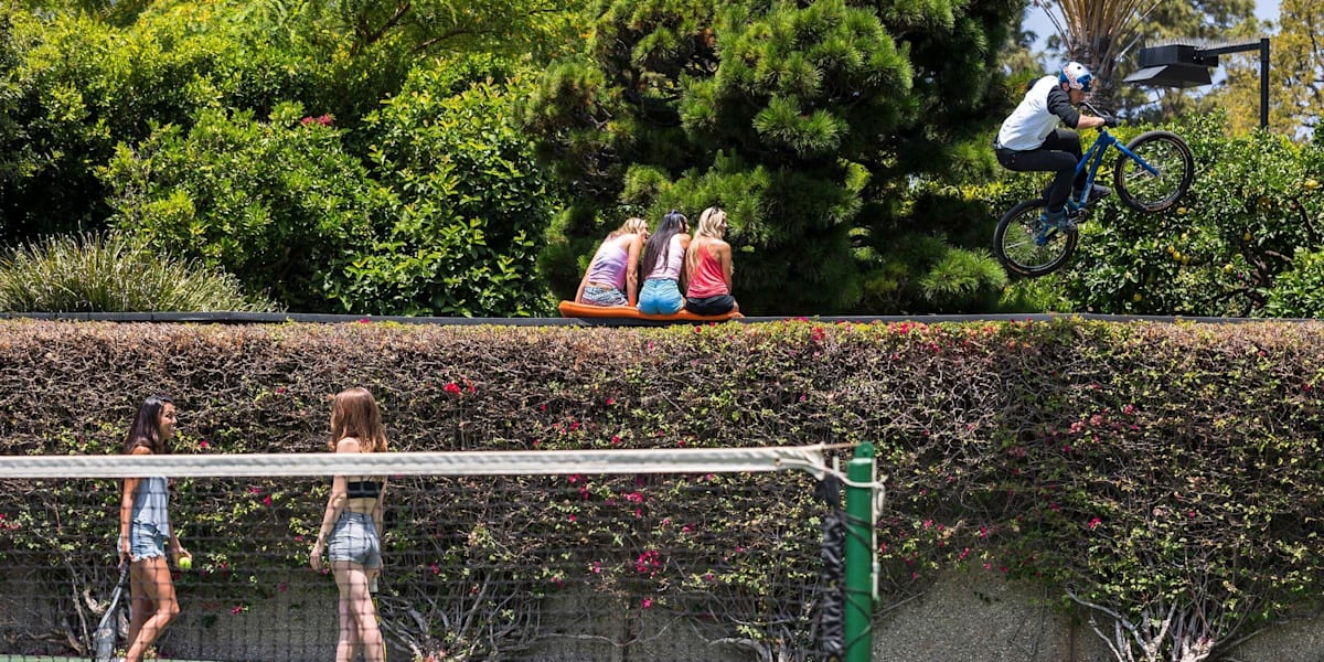 Danny MacAskill Rides The Playboy Mansion