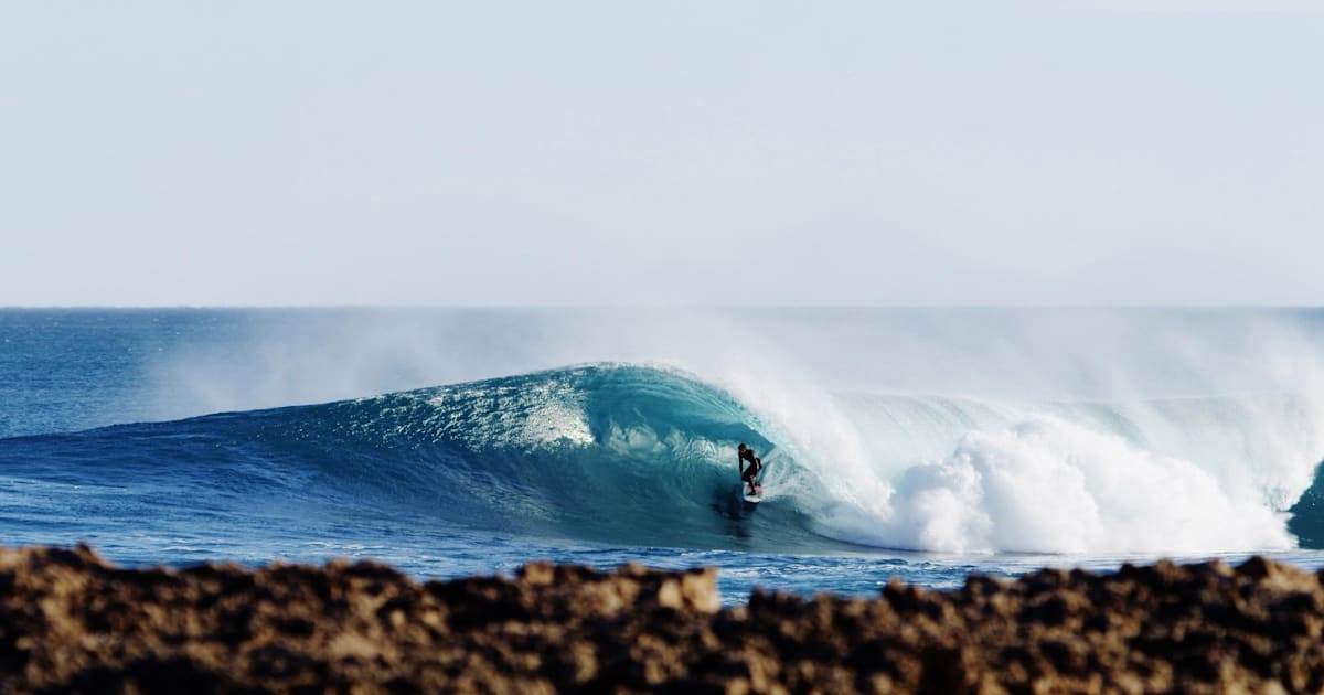 Riley Laing surfing desert tubes in Australia