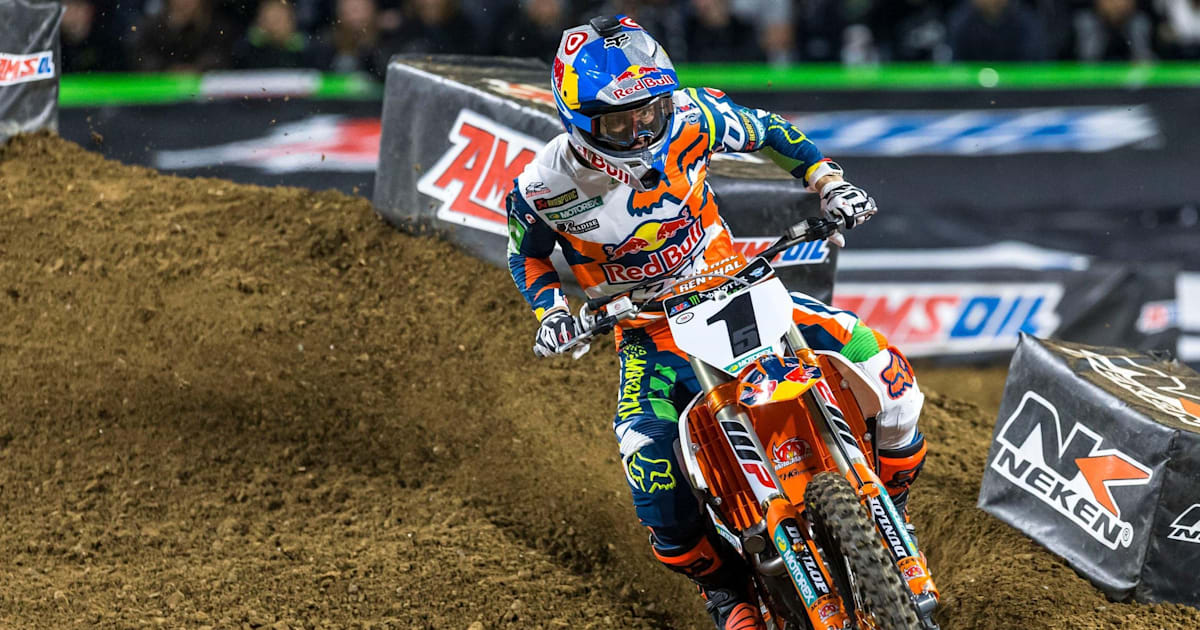 8 shots of supercross pros doing what they do best