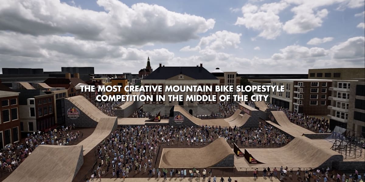 This is the Red Bull District Ride 2026 track