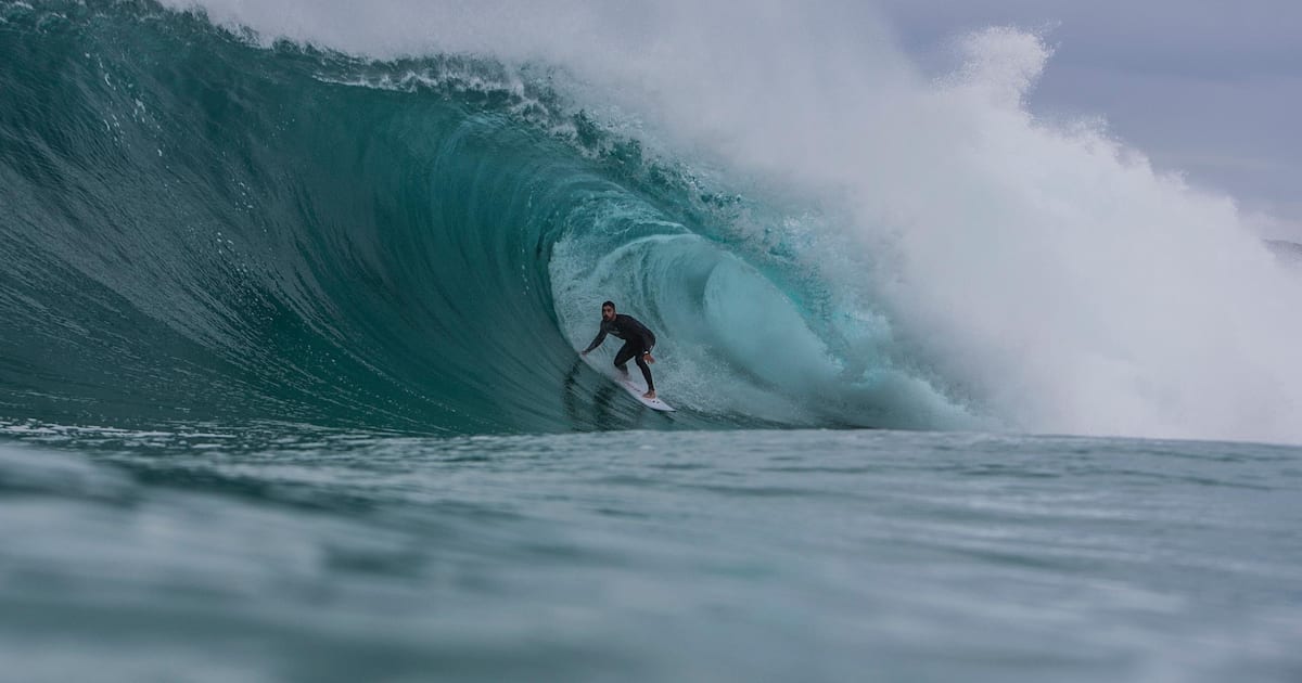 Surf sur le swell du cyclone Marcus en Australie-Occidentale