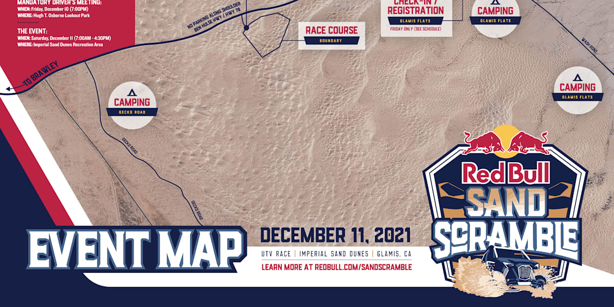 Red Bull Sand Scramble 2021 Event Map