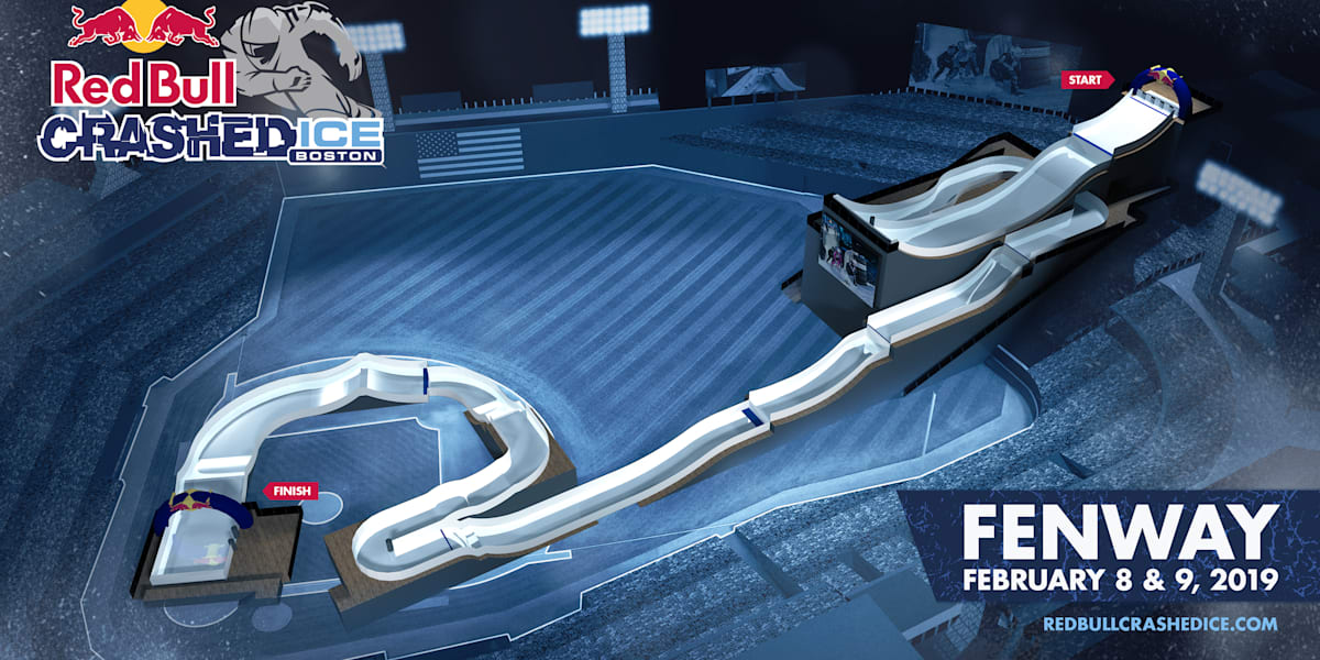 Red Bull Crashed Ice Boston course map +info+