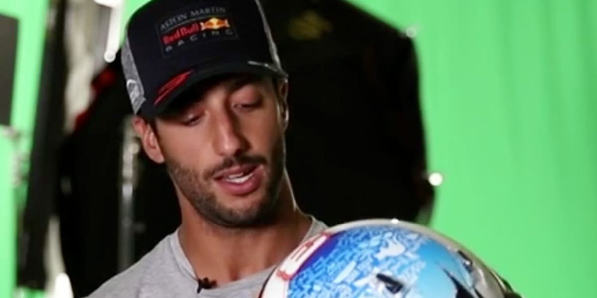 Daniel Ricciardo's 2018 helmet