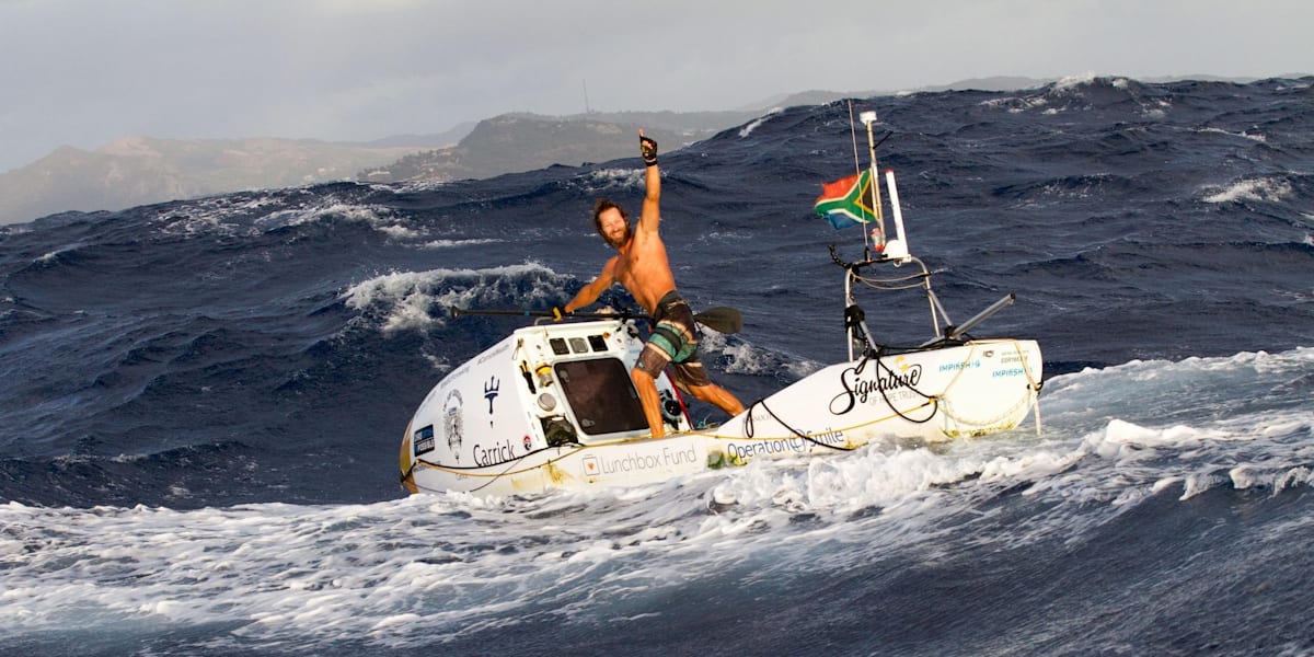 Chris Bertish attraversa l'oceano Atlantico in SUP