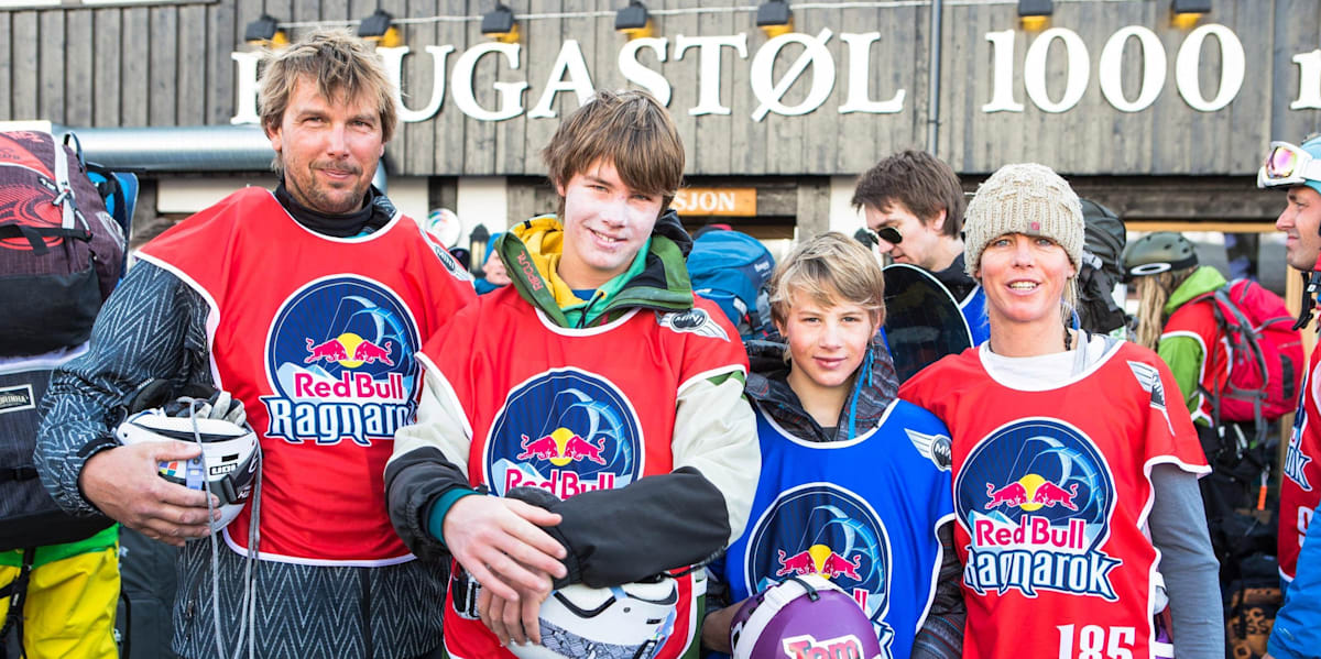 Steph Bridges kite family in Red Bull Ragnarok