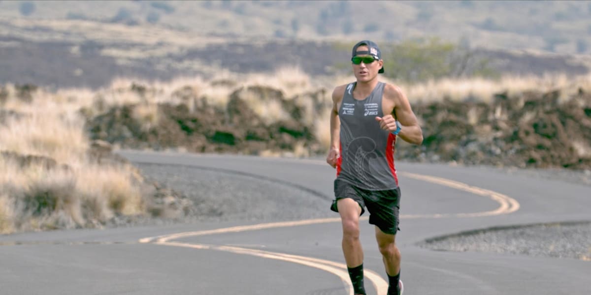 Watch Braden Currie run through lava fields.