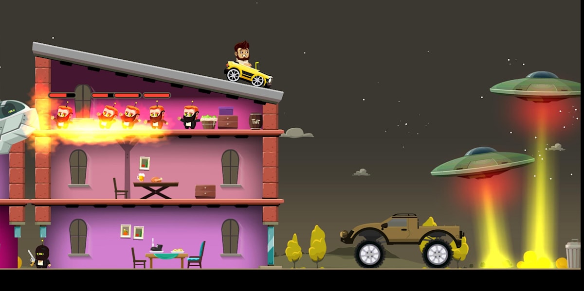 Your Mobile Needs this game: Aliens Drive Me Crazy