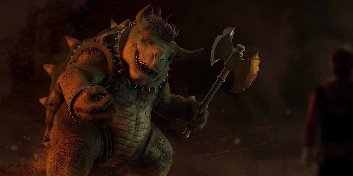 Le Pokémon Bowser en version réaliste par Joshua Dunlop