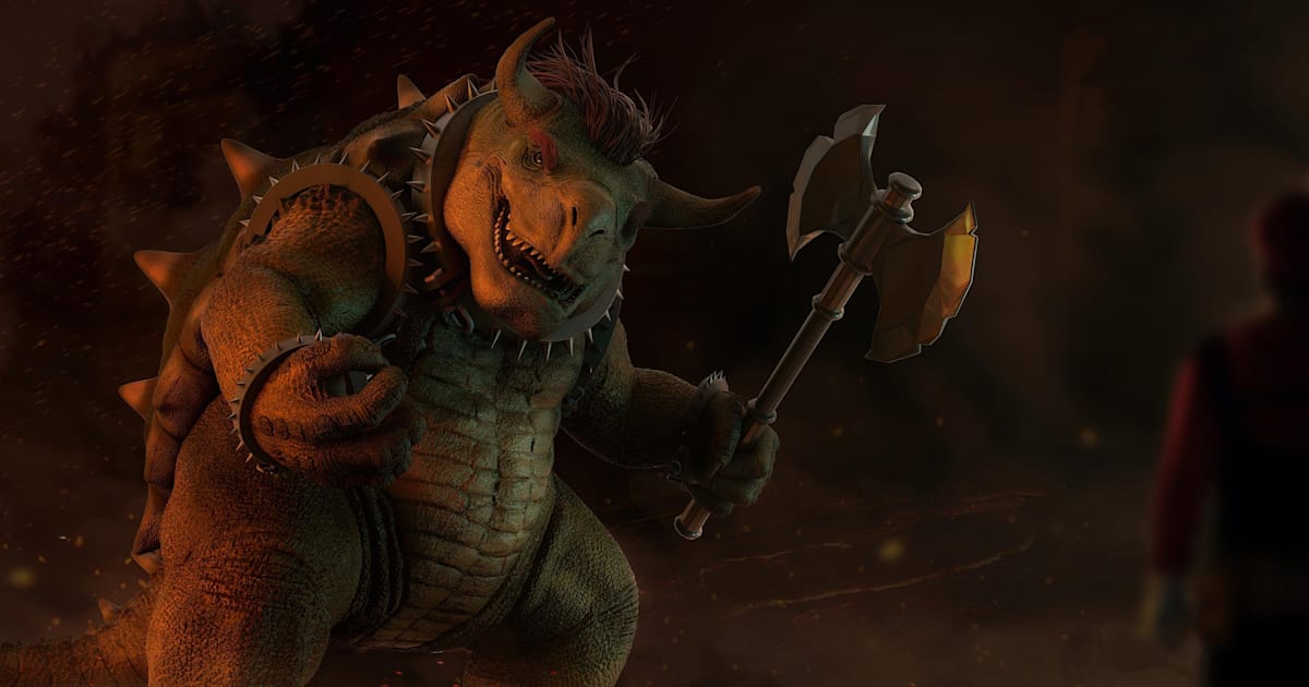 Le Pokémon Bowser en version réaliste par Joshua Dunlop