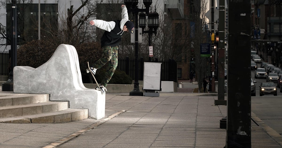 Spencer Brown: Checkout skateboarding *video*