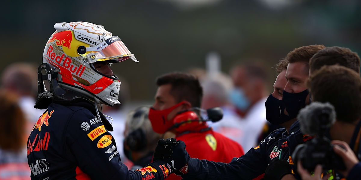 Relacja: Wyścig F1 Silverstone 2020; podium Verstappena