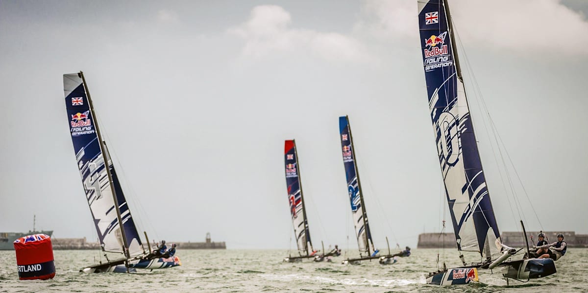 UK Red Bull Foiling Generation report and video