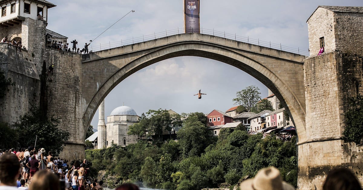 Red Bull Cliff Diving Mostar 4. místo Michala Navrátila