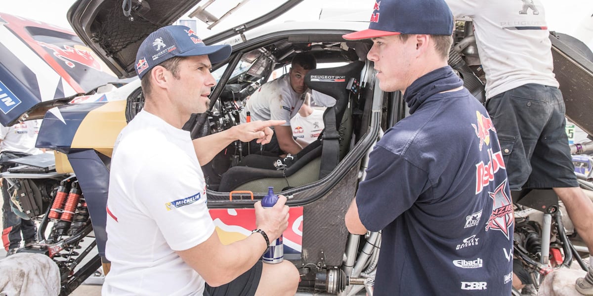 Red Bull Frozen Rush winner Bryce Menzies watches Dakar