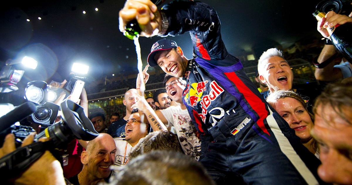 Sebastian Vettel’s title celebrations in photos