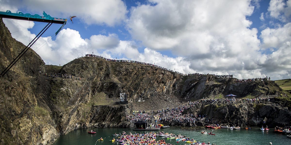 cliff diving wales