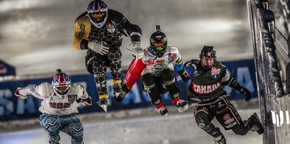 The equipment needed for Red Bull Crashed Ice