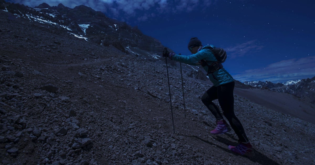 Fernanda Maciel Aconcagua mountain run record breaker