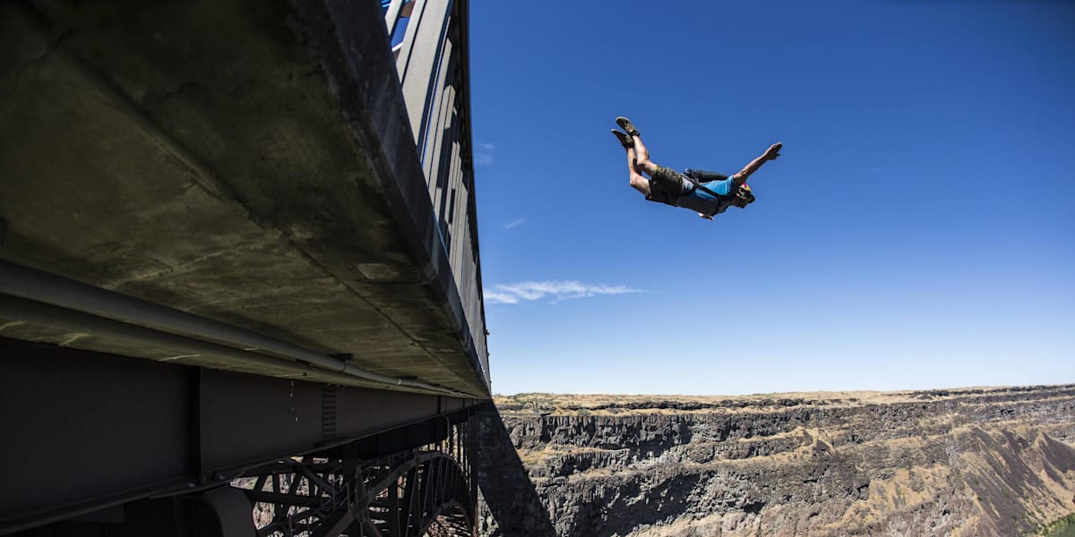 Daisher breaks BASE jump mark