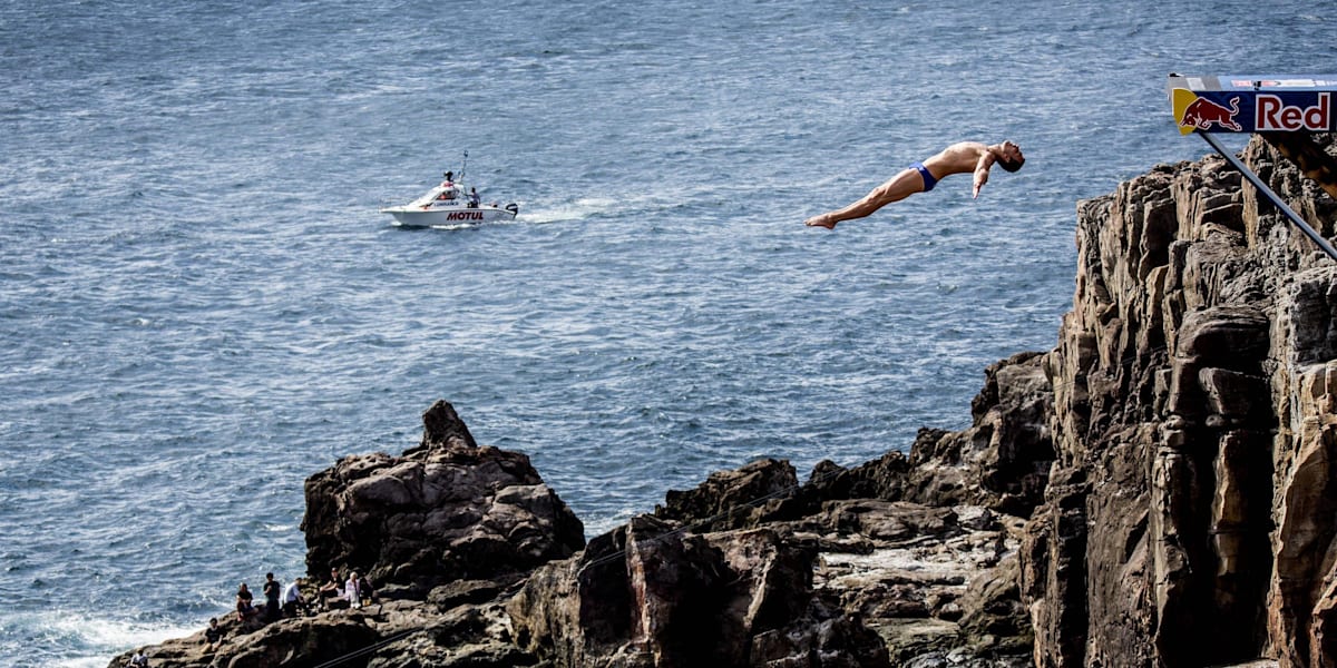 El entrenamiento del Red Bull Cliff Diving