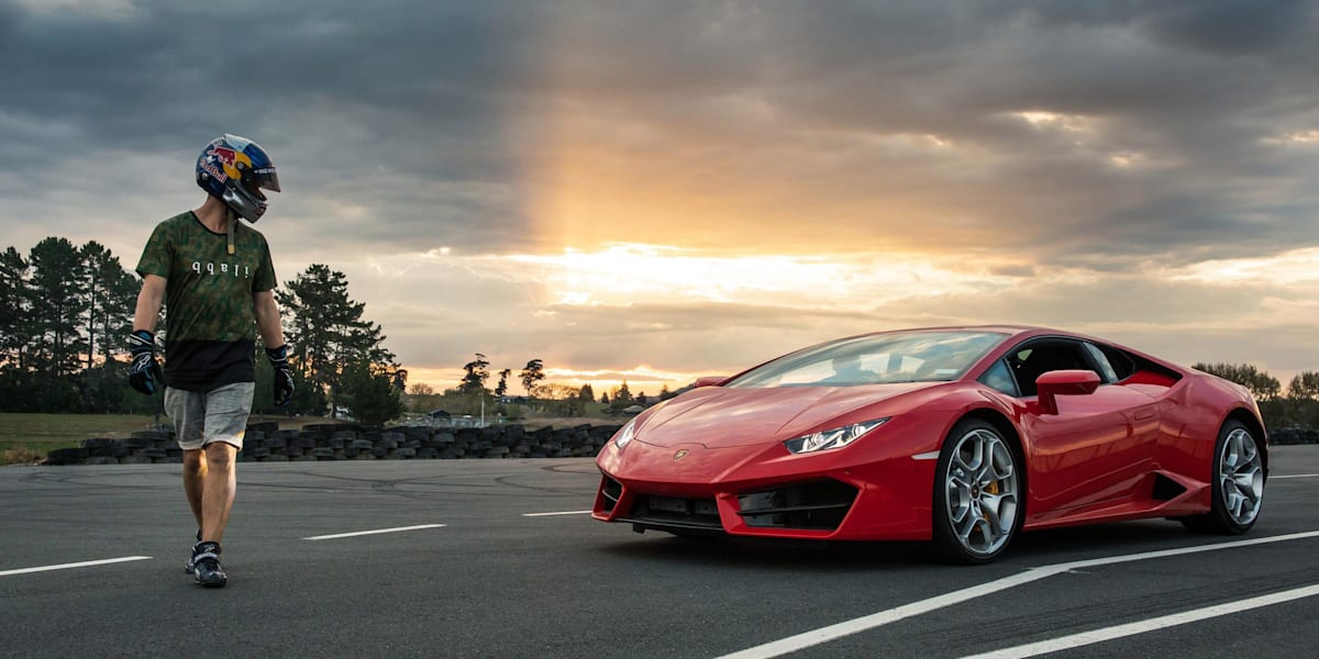 Lamborghini Huracán drift auto: „Mad“ Mike Whiddett