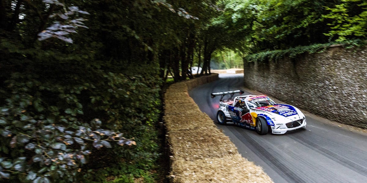 Mad Mike Whidett's RADBUL drives the Goodwood FoS track